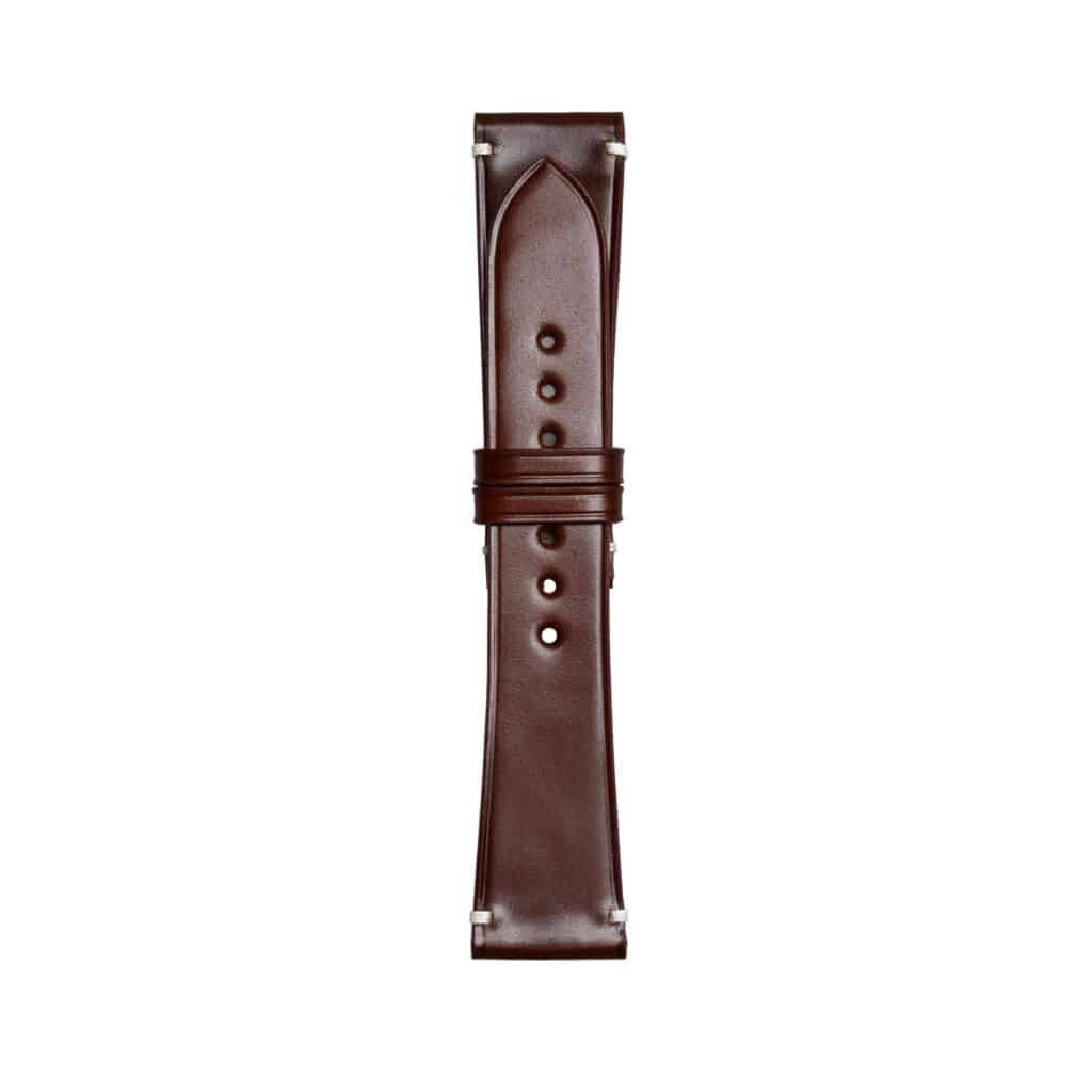 Shell Cordovan Watch Strap - Brown Simple - 100% Handmade