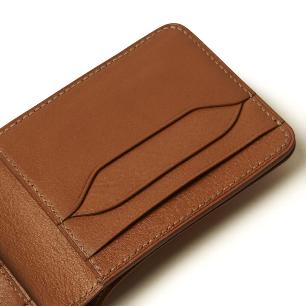 Classic Leather Bifold Wallet - 100% Handmade by Hoa Sa