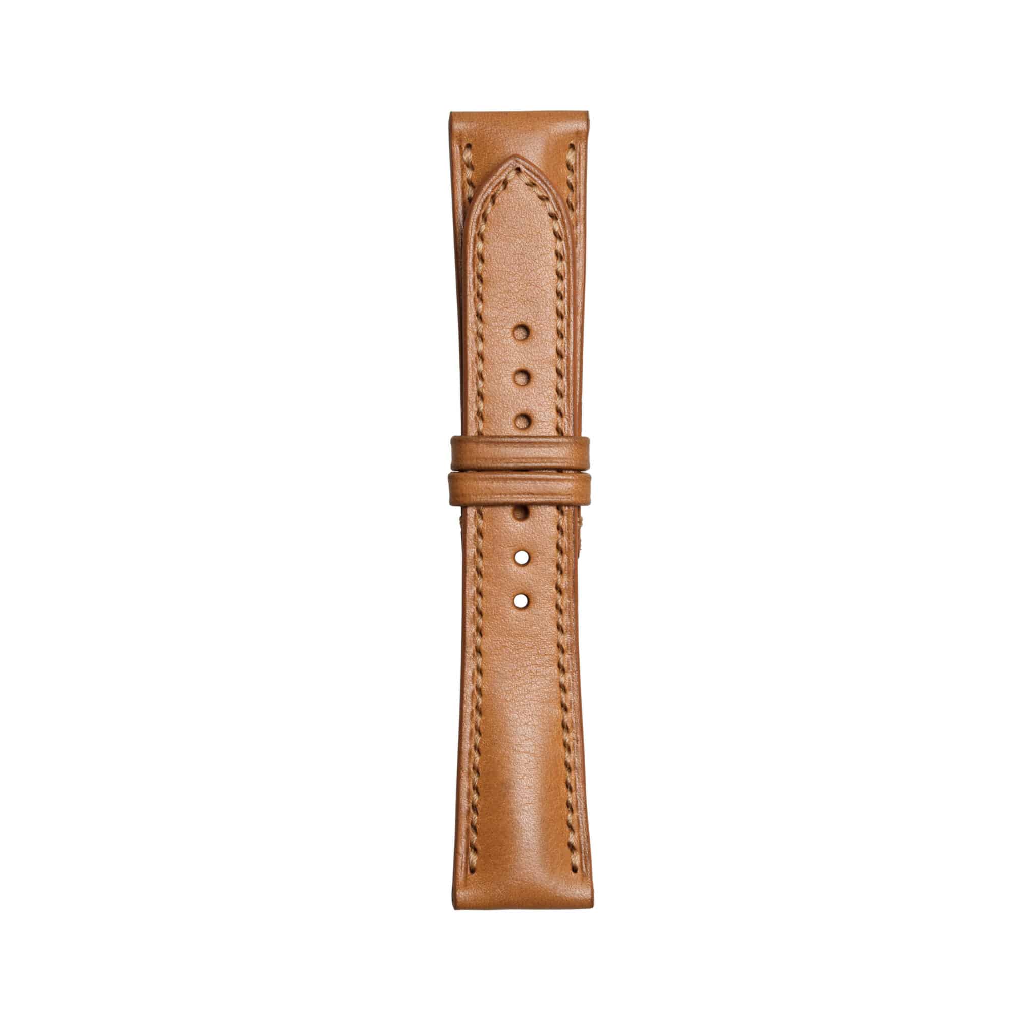 Cowhide Watch Strap - Tan Signature - 100% Handmade Leather
