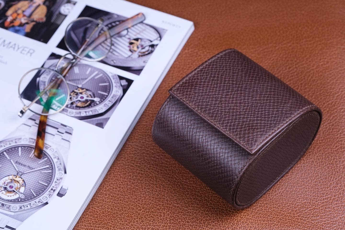 Leather Travel Watch Case